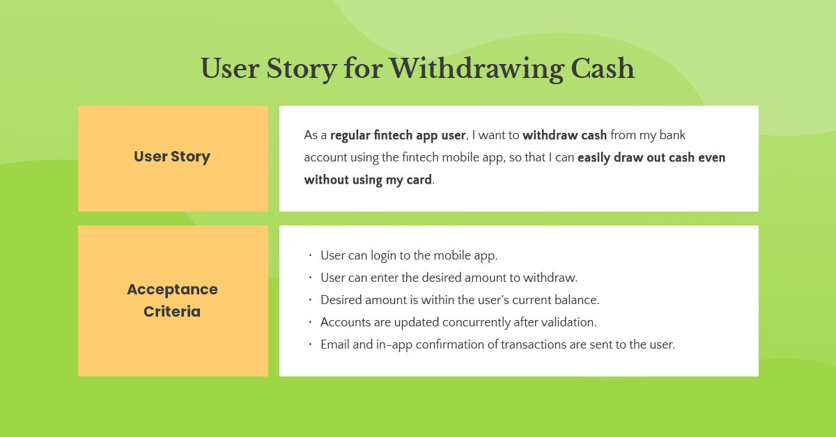 7 User Story Examples To Guide Your Fintech Mobile App s UX