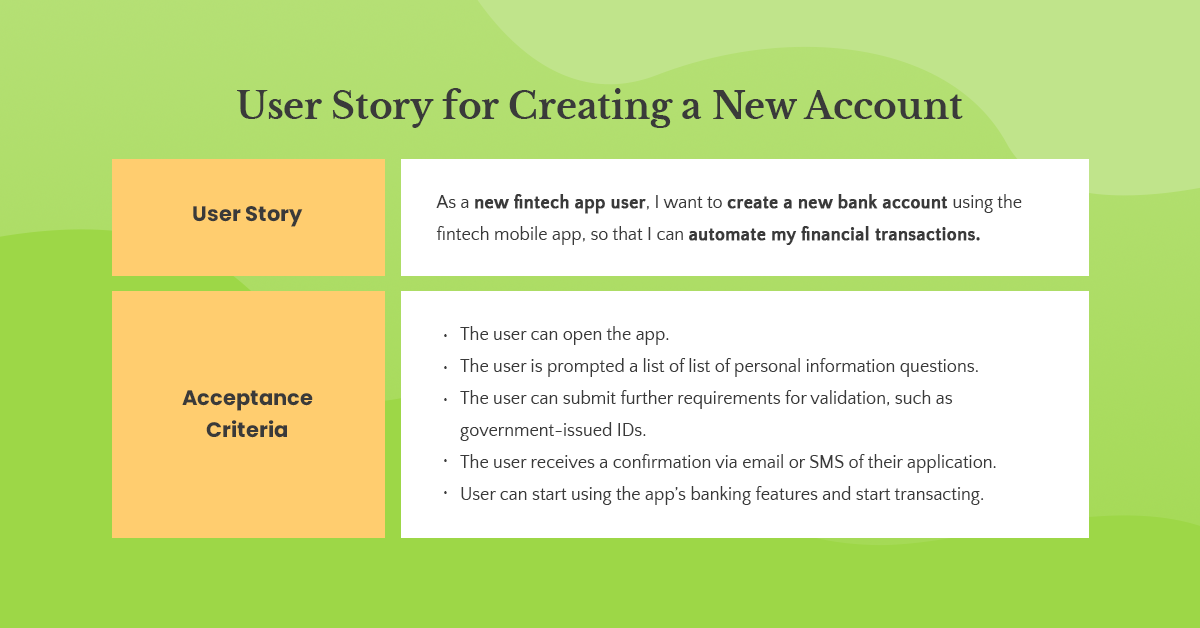 7 User Story Examples To Guide Your Fintech Mobile App s UX 2023 