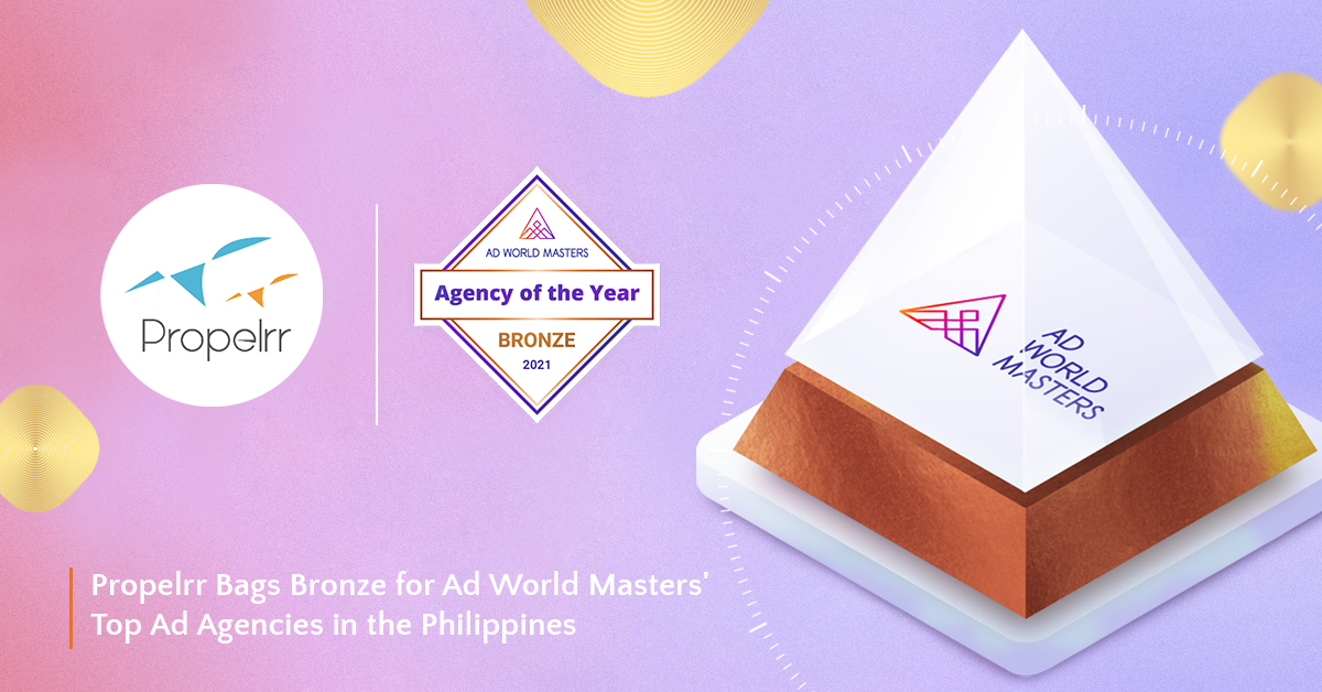 Propelrr Bags Bronze for Ad World Masters' Top Ad Agencies